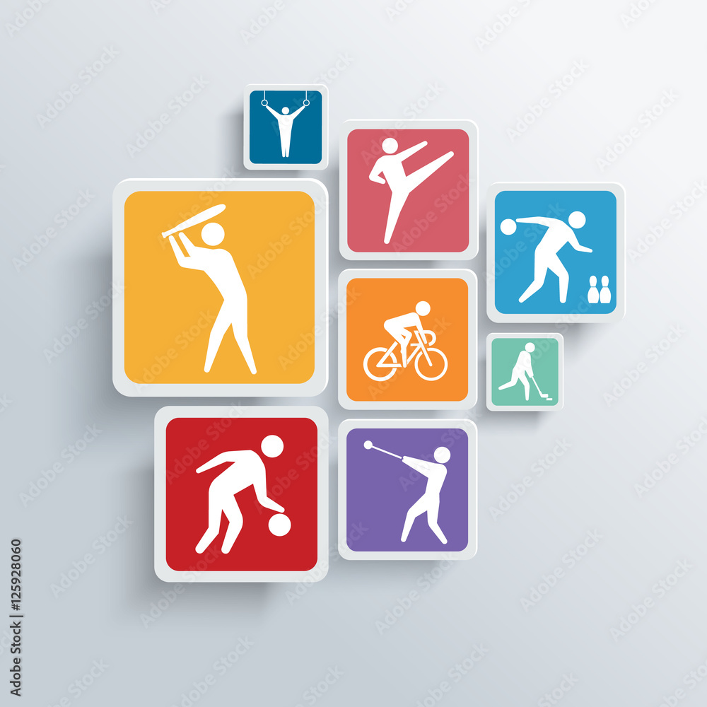 Sports icons, icône sport, icons de sport Stock Vector | Adobe Stock