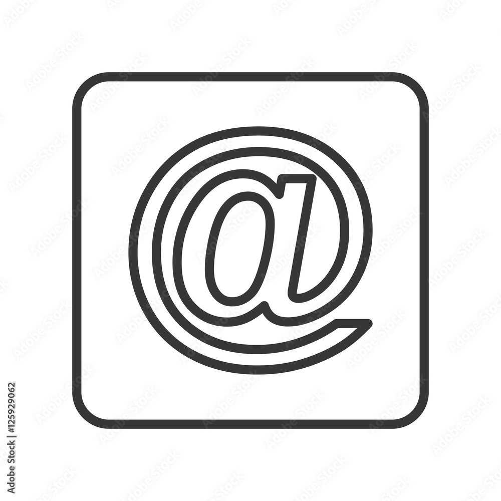 arroba symbol isolated icon vector illustration design vector de Stock ...