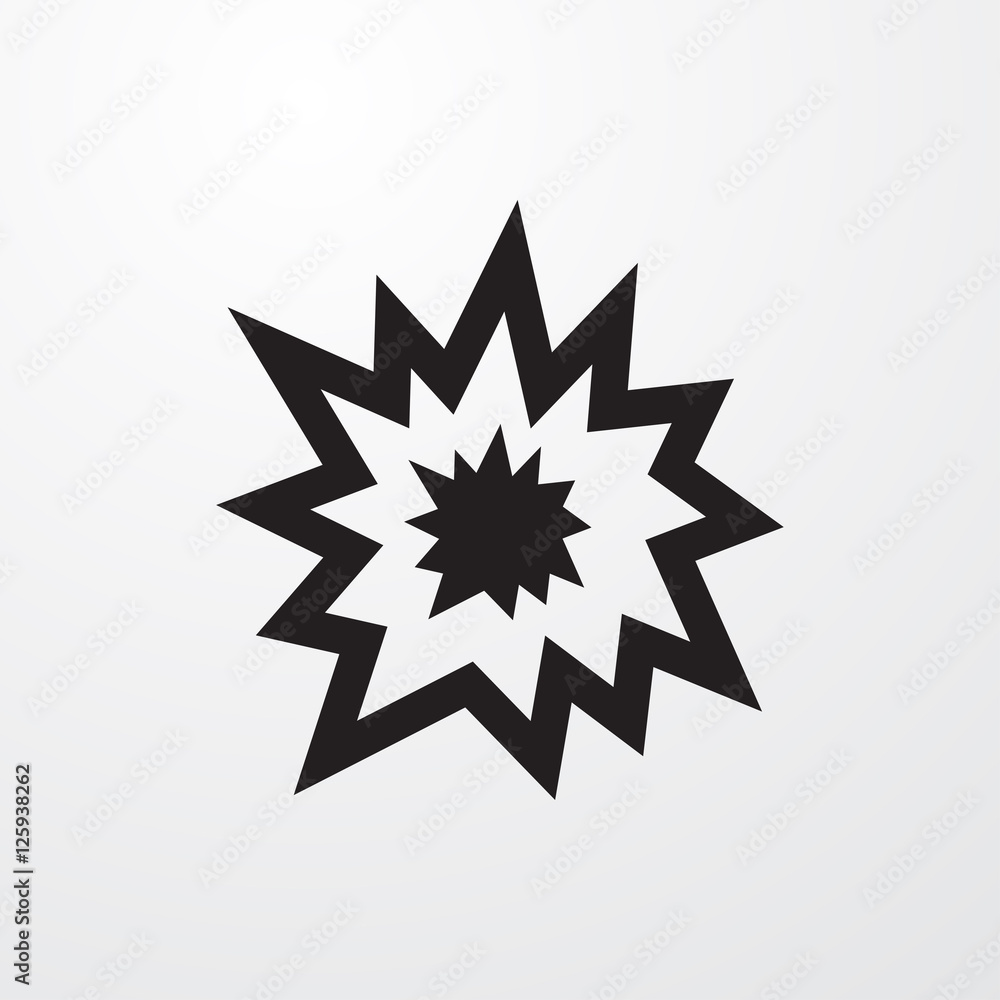 explode icon illustration Stock Vector | Adobe Stock