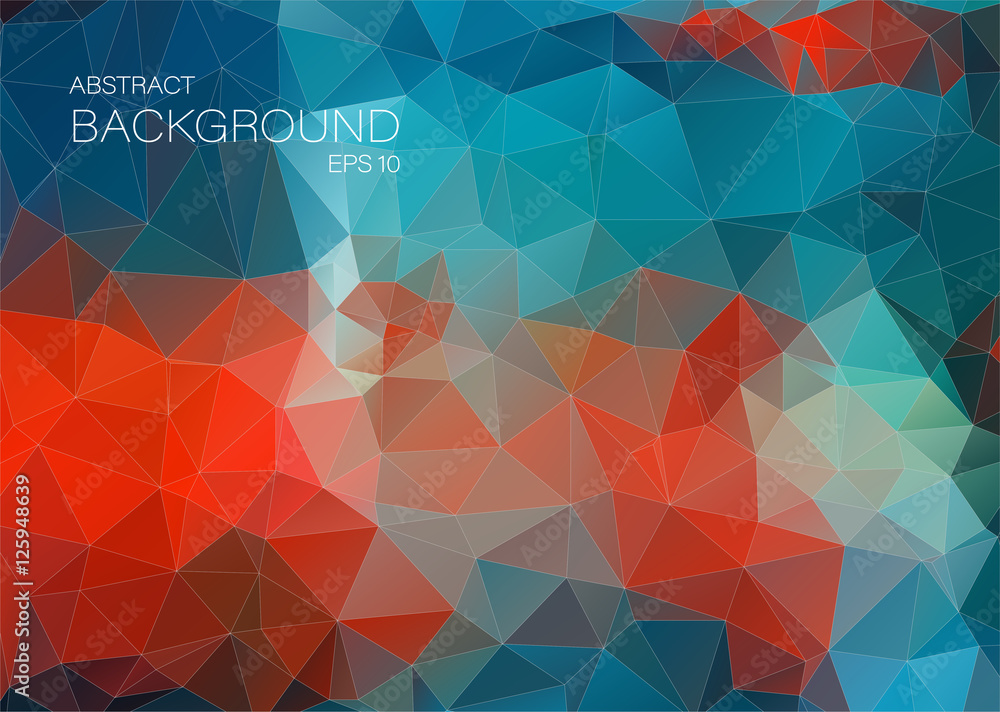 Blue and red abstract background for web Design Stock Vector | Adobe Stock