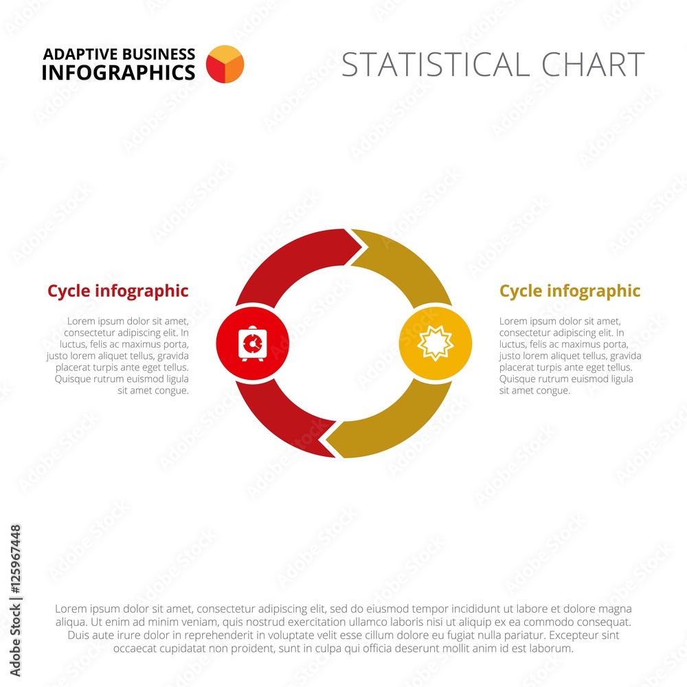 Two Steps Cycle Diagram Slide Stock Vector | Adobe Stock Two Steps Cycle Diagram Slide Stock Vector | Adobe Stock