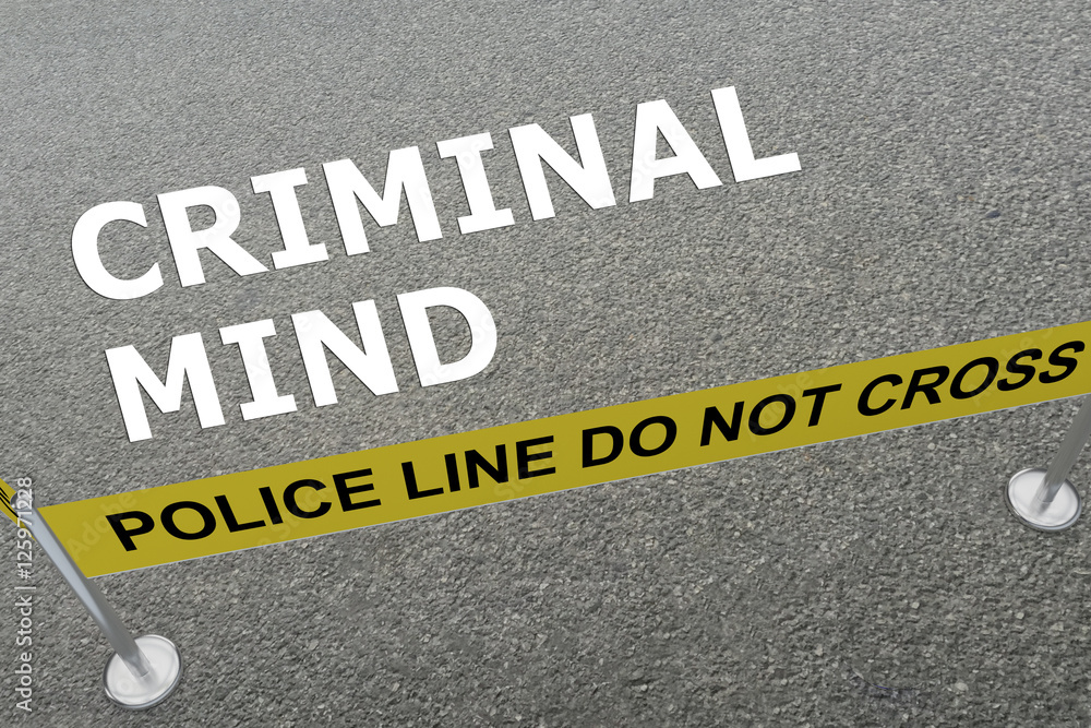 Criminal Mind concept Stock Illustration | Adobe Stock