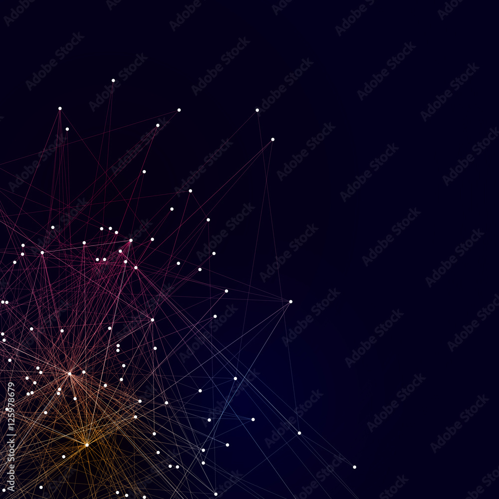 Abstract Connections Background Stock Vector | Adobe Stock