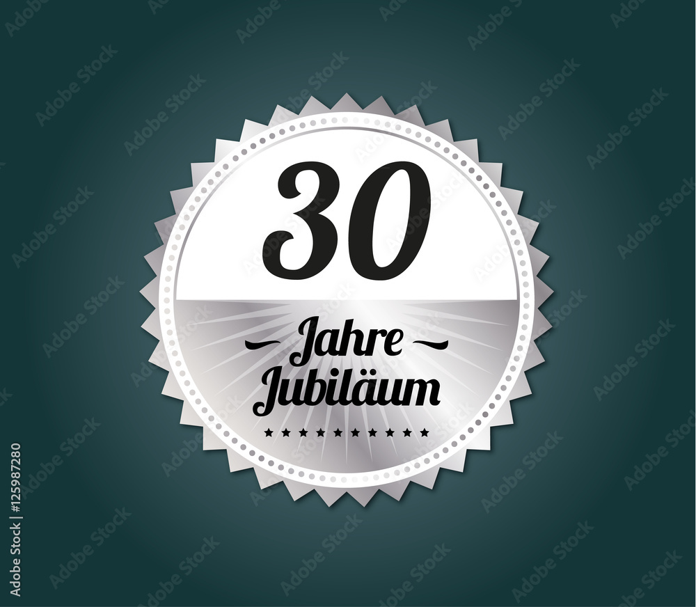 30 Jahre Jubiläum Modern Stock ベクター | Adobe Stock