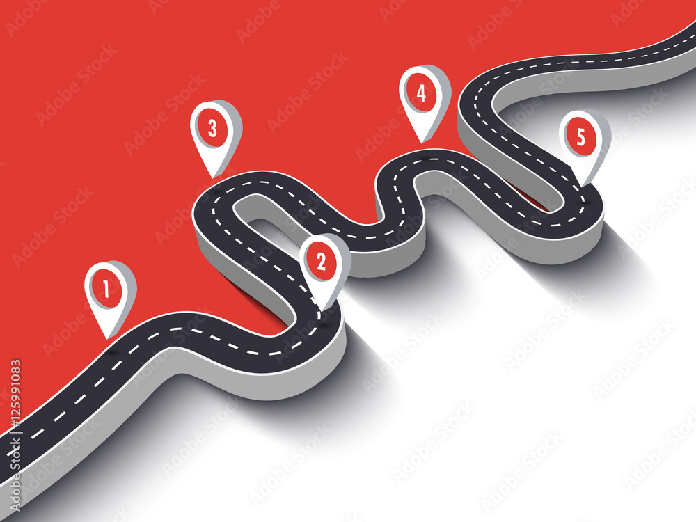 Road trip and Journey route. Business and Journey Infographic Design ...