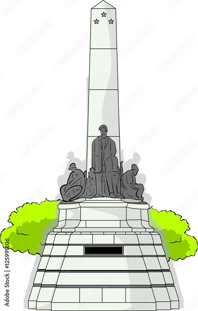 Vector illustration of Philippines Monument Stock Vector | Adobe Stock