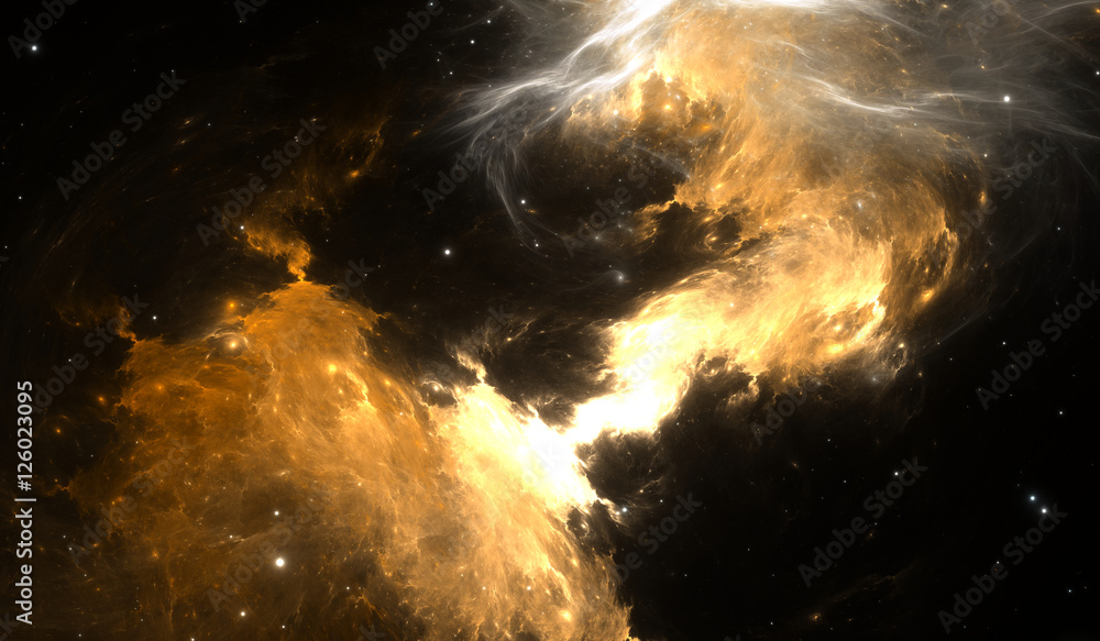 Space background with nebula and stars Stock Illustration | Adobe Stock