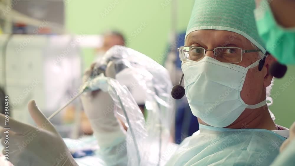 Endoscopic transnasal surgery. The operation was conducted Professor ...