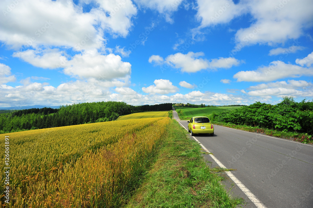 Rural Road at Countryside of Japan Stock-Foto | Adobe Stock