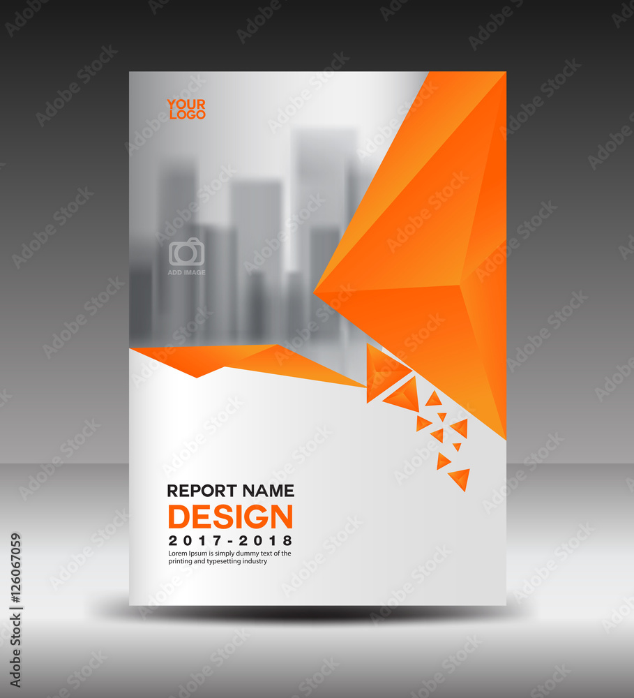 Cover design Annual report vector illustration, business brochure flyer ...