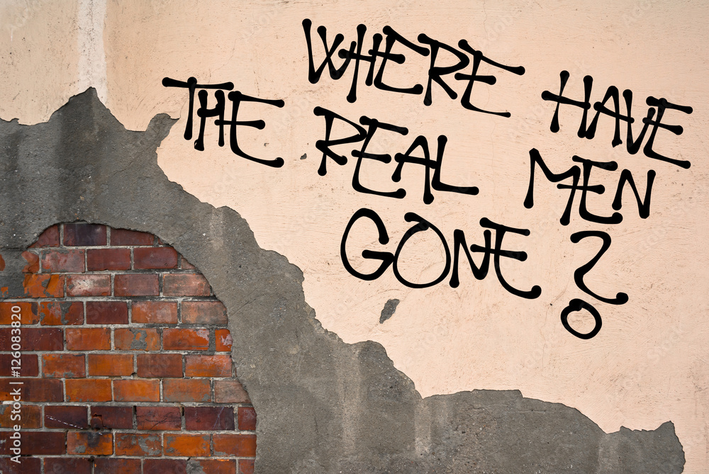 Where Have The Real Men Gone? - crisis of manliness. Girlie male is ...