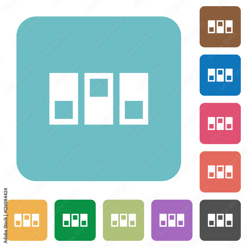 Switchboard flat icons Stock Vector | Adobe Stock