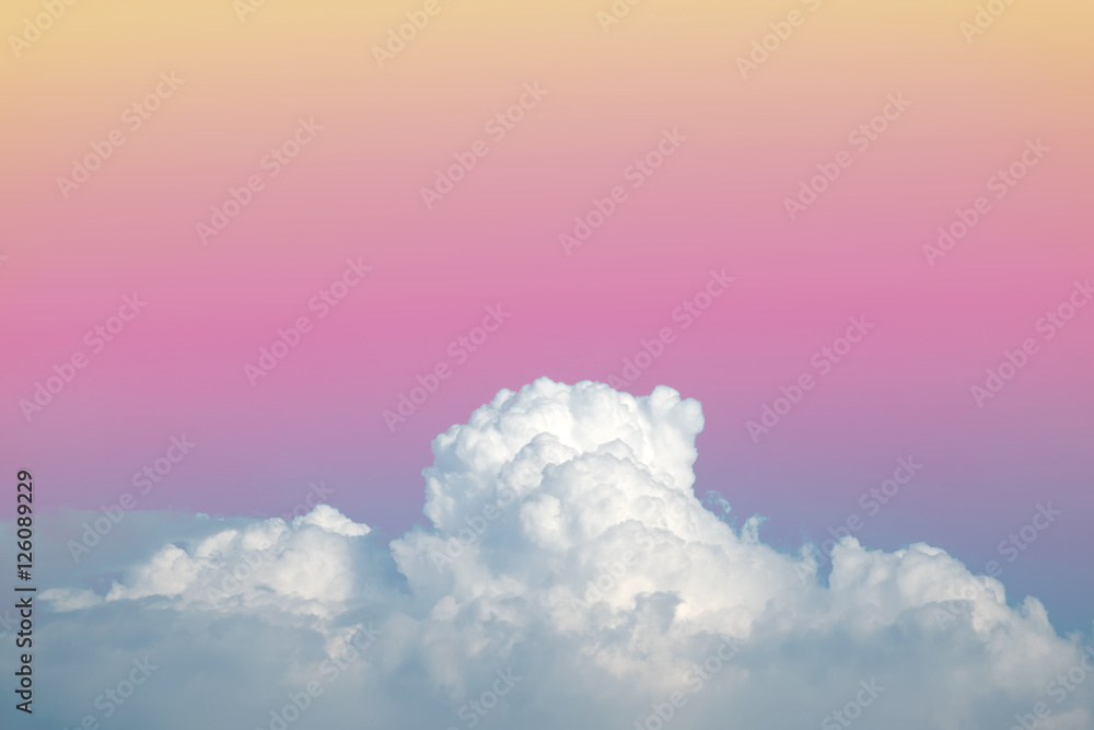 abstract soft sky cloud with gradient pastel vintage color for backdrop ...