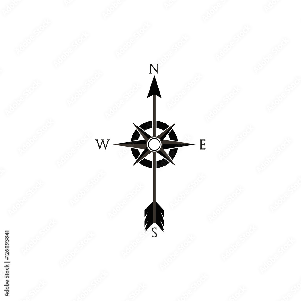 Compass logo. Arrow logotype Stock Vector | Adobe Stock