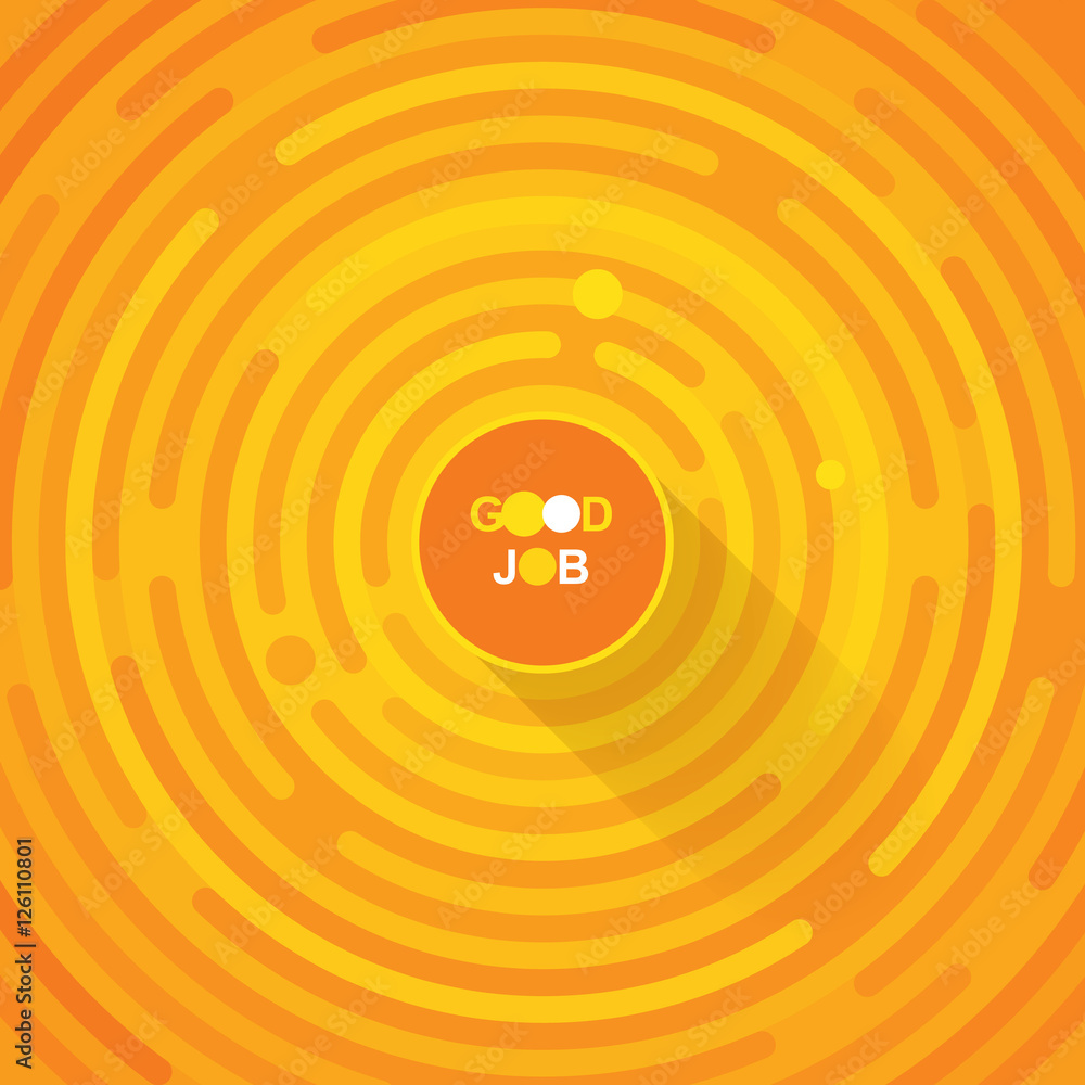 Good job template. Place for text. Copy, paste. Victory background with ...