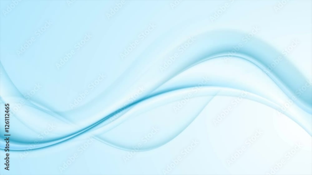 Blue abstract moving flowing waves motion background. Blurred smooth ...