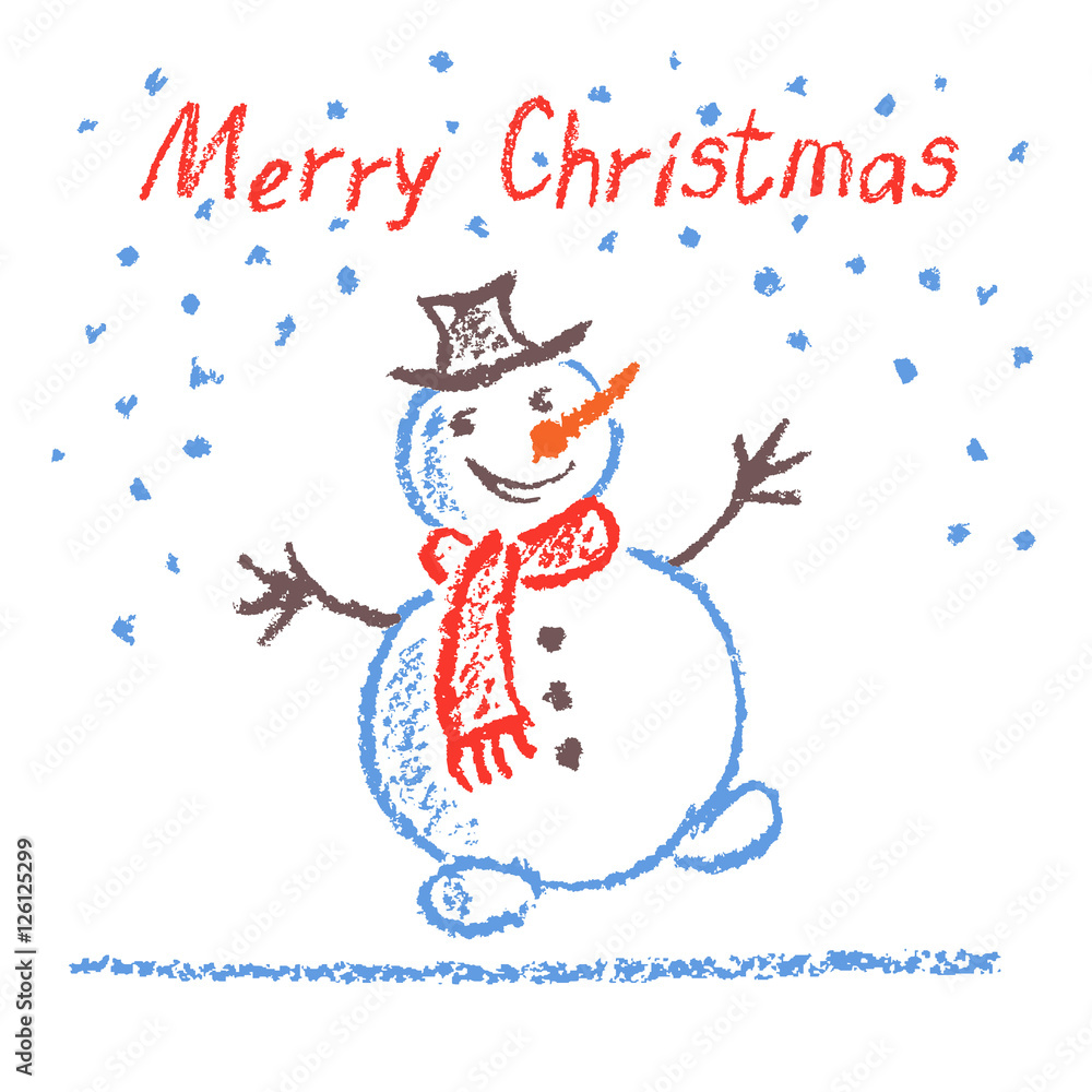 Merry Christmas Drawing For Kids