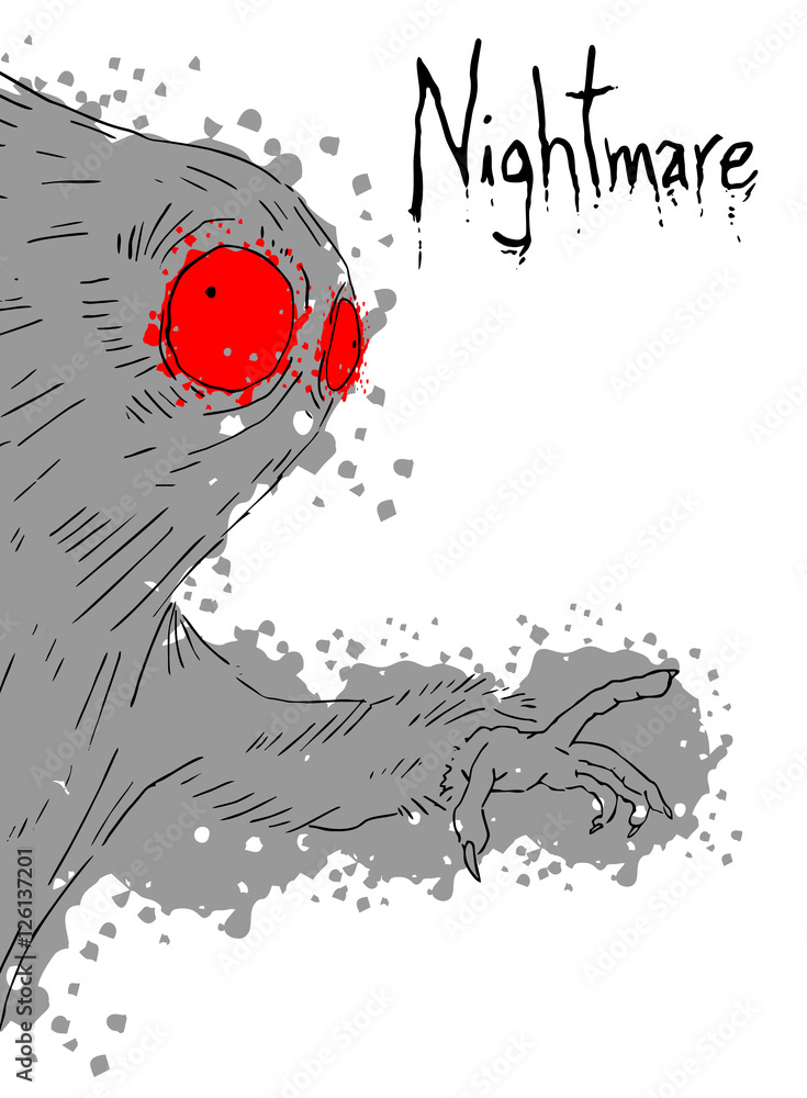 Fear monster Stock-Vektorgrafik | Adobe Stock