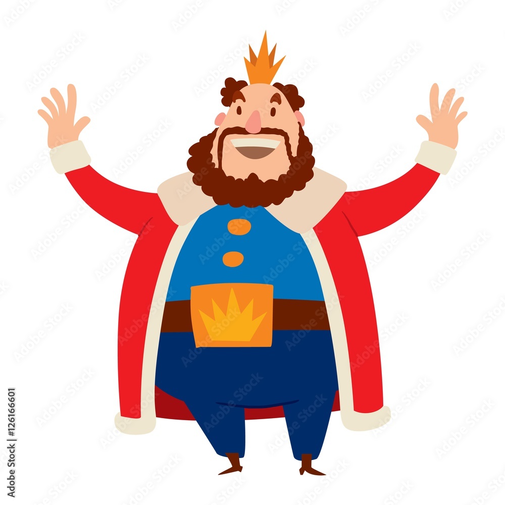 Happy King Cartoon