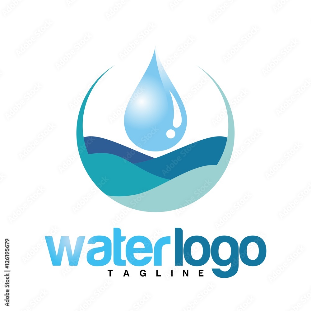 water vector logo Stock Vector | Adobe Stock