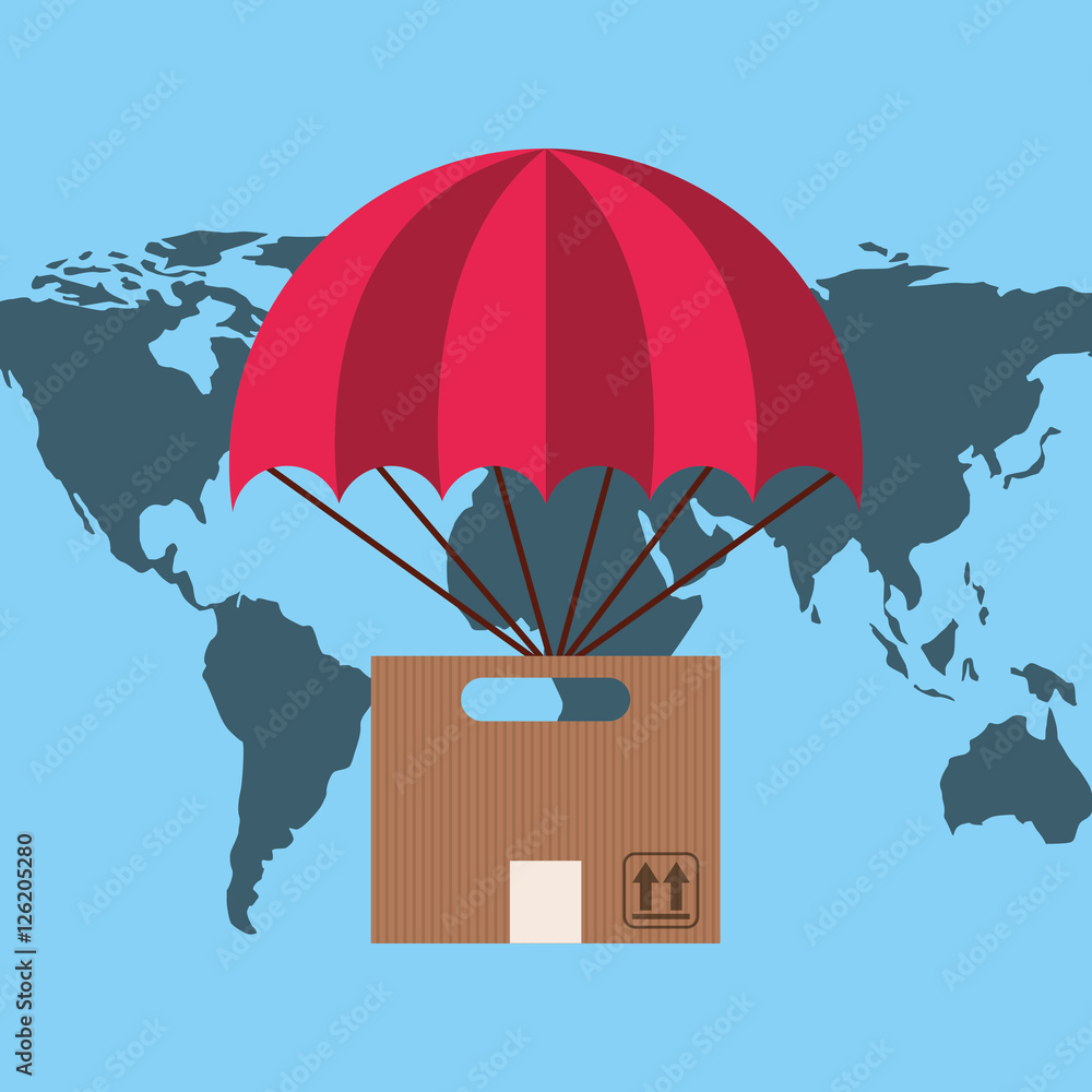 air courier service icon vector illustration design Stock Vector ...