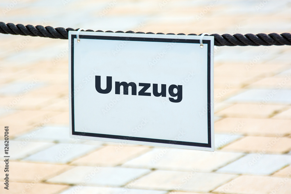 Schild 119 - Umzug Stock-Illustration | Adobe Stock