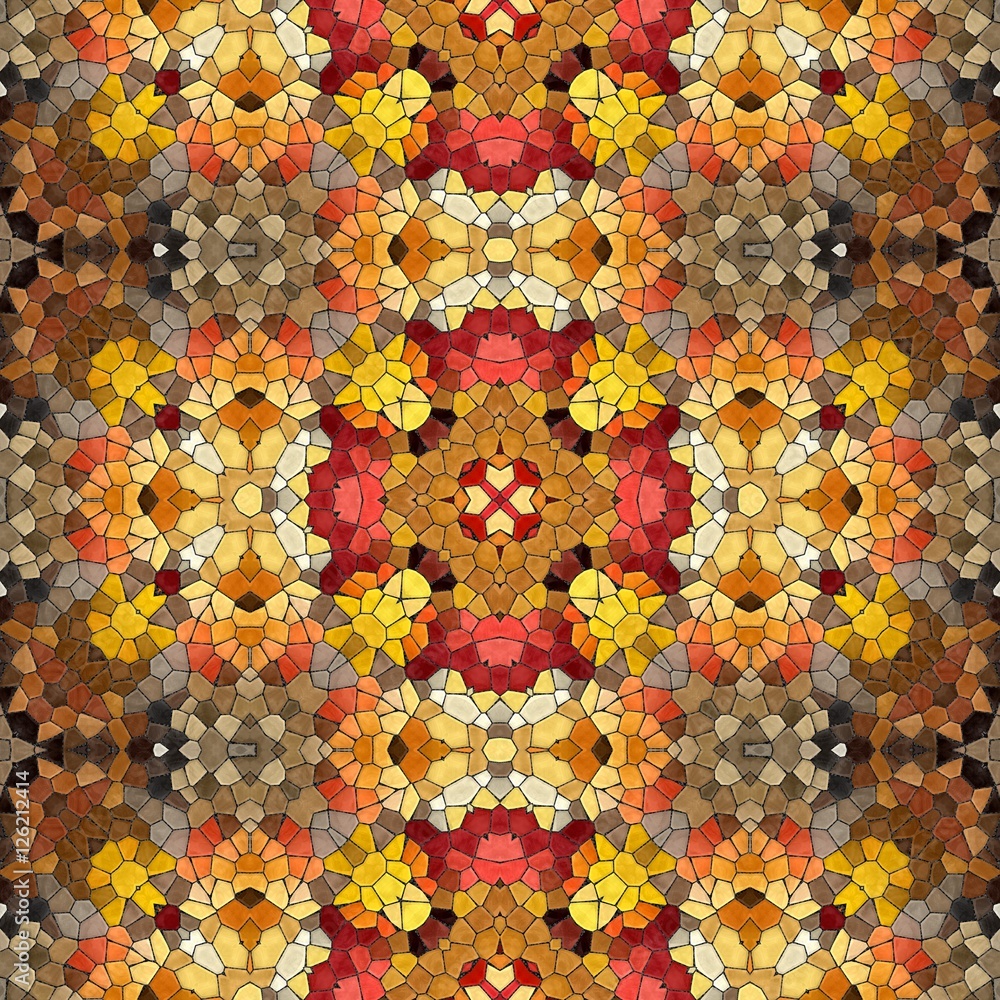 Yellow seamless tiles. New seamless texture of abstract fabric. Arabic ...