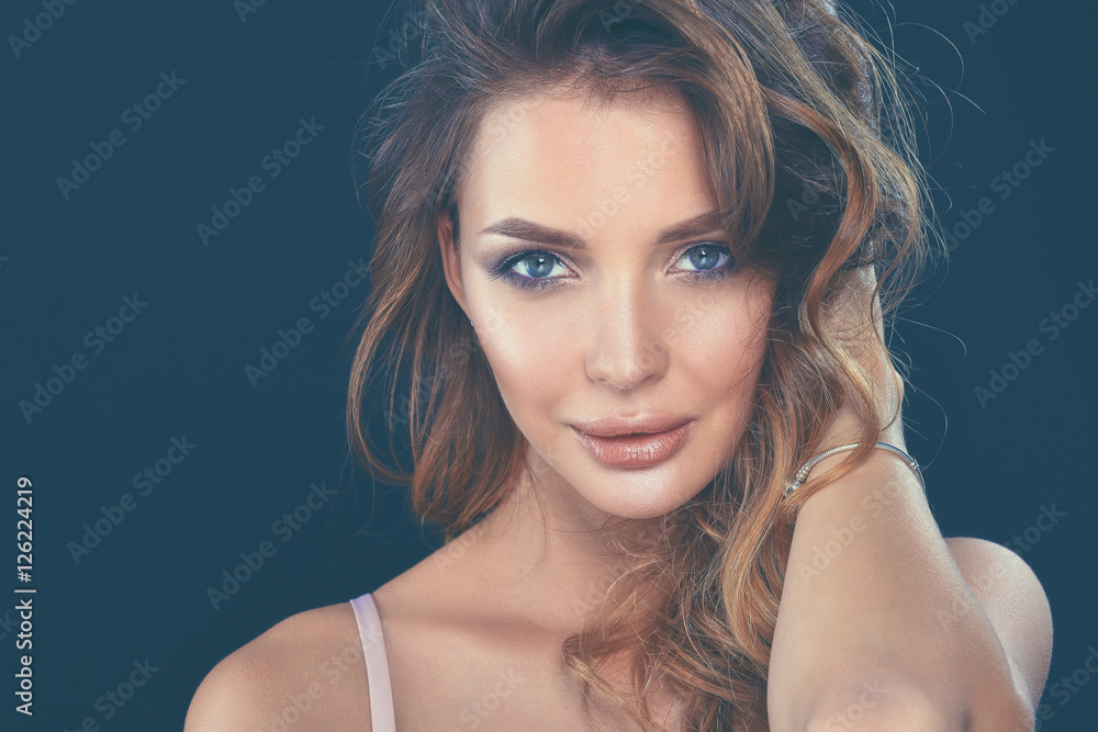 portrait of beautiful delicate woman Stock-Foto | Adobe Stock