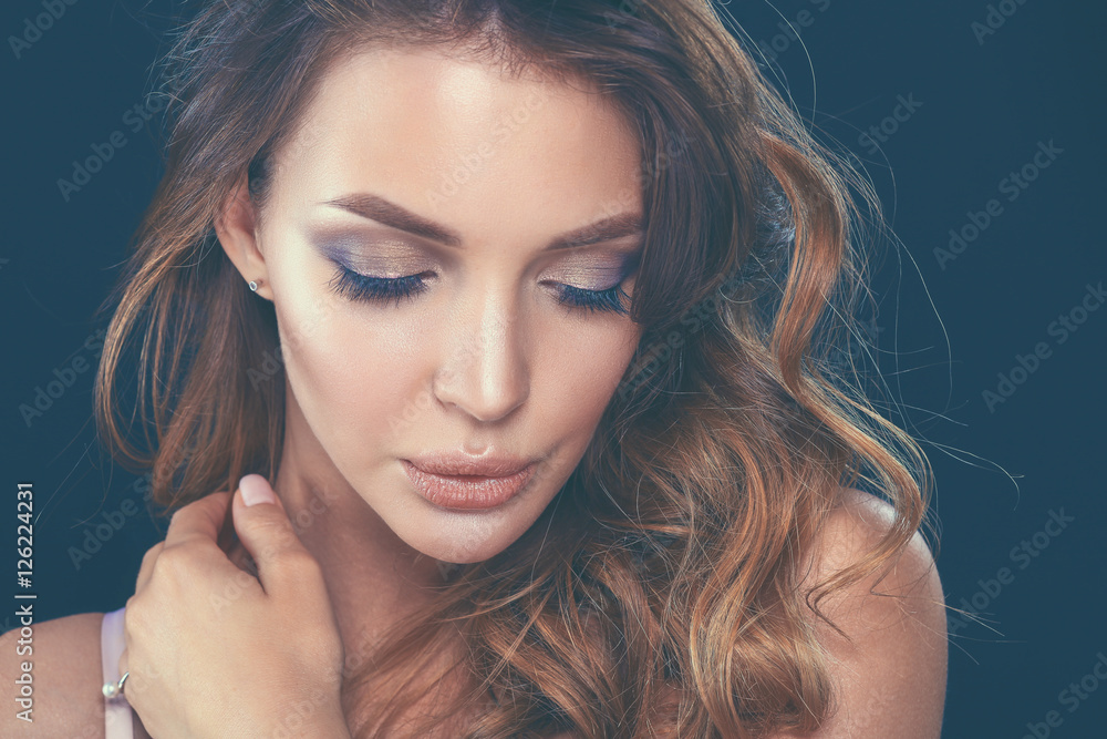 portrait of beautiful delicate woman Stock Photo | Adobe Stock