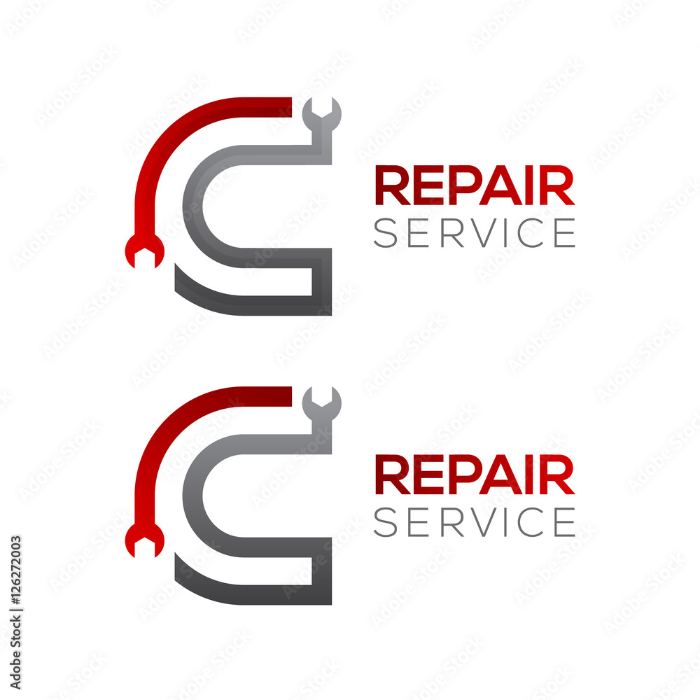 Letter C with wrench logo,Industrial,repair,tools,service and ...