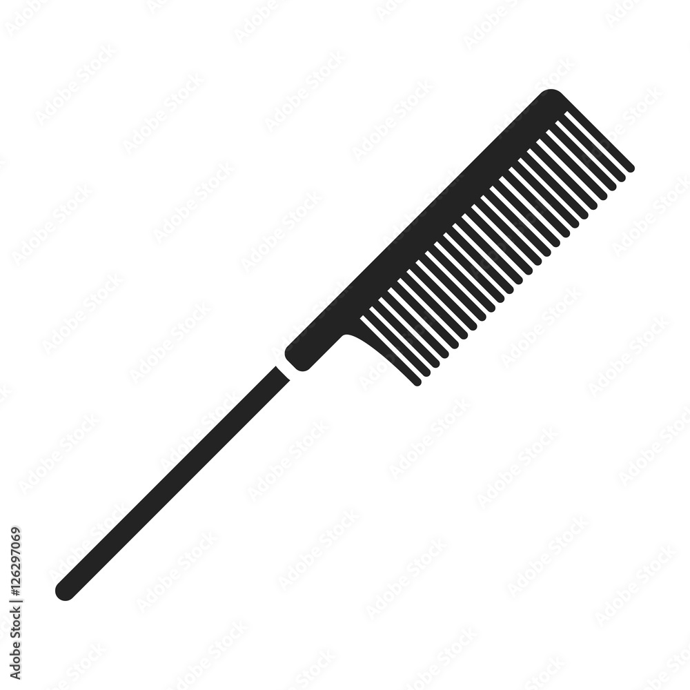 Hair comb icon in black style isolated on white background ...
