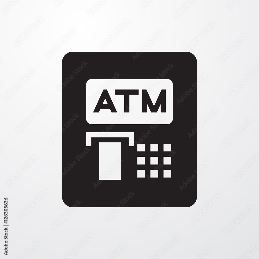 ATM icon illustration Stock Vector | Adobe Stock
