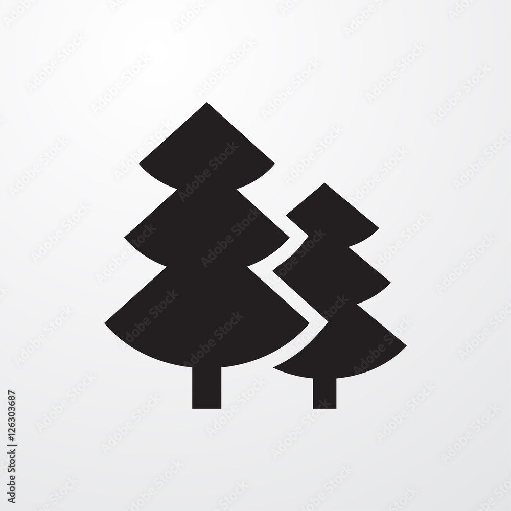 spruce tree icon illustration Stock Vector | Adobe Stock