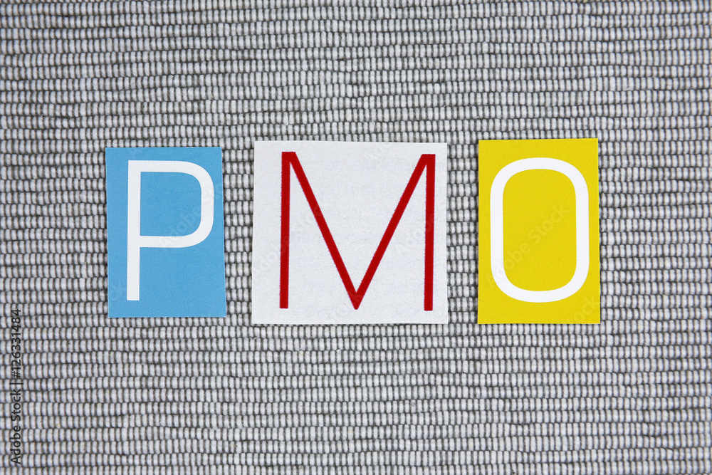 PMO (Project Management Office) acronym on grey background Stock Photo ...