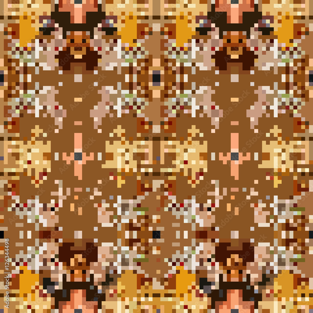 seamless tileable pixel texture pattern Stock Illustration | Adobe Stock