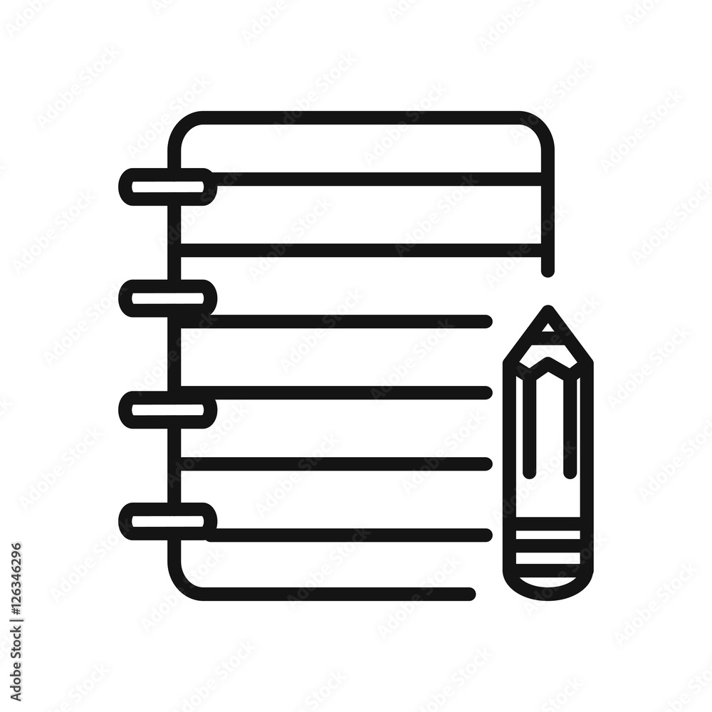 student notes icon illustration design Stock Vector | Adobe Stock