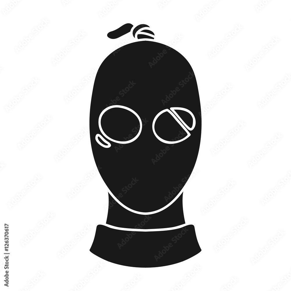Thief icon in black style isolated on white background. Crime symbol ...