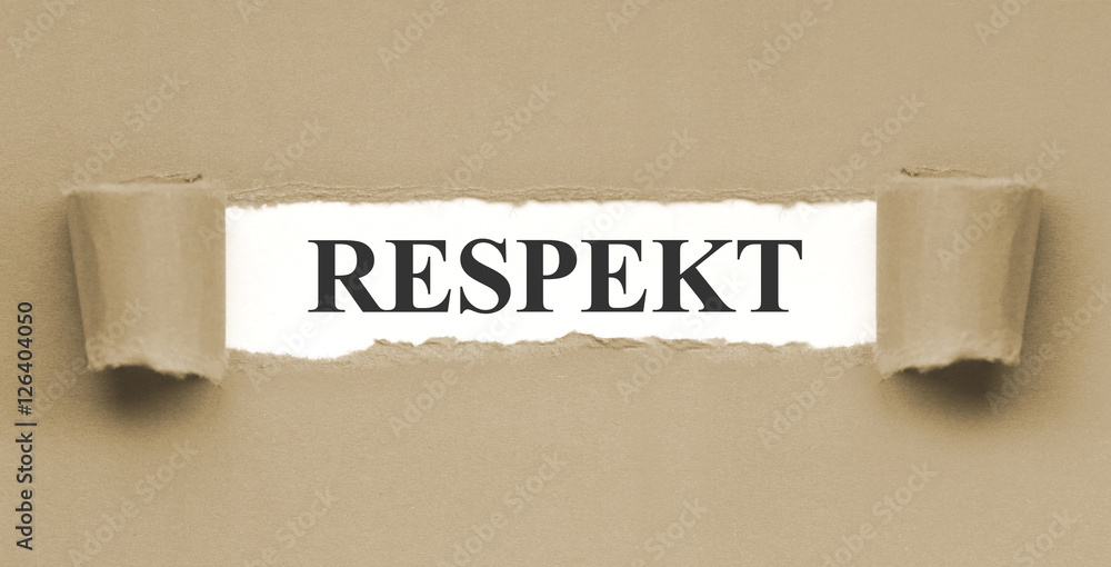 Respekt Stock Photo | Adobe Stock