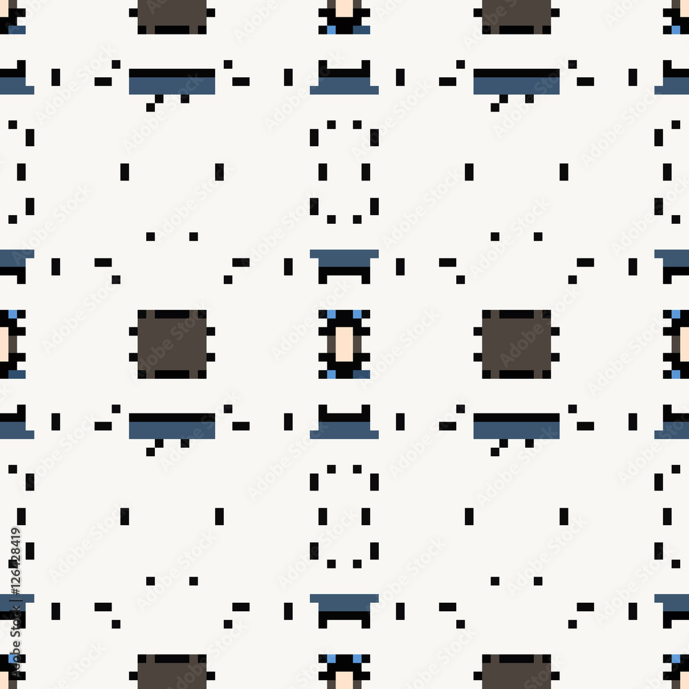seamless tileable pixel texture pattern Stock Illustration | Adobe Stock