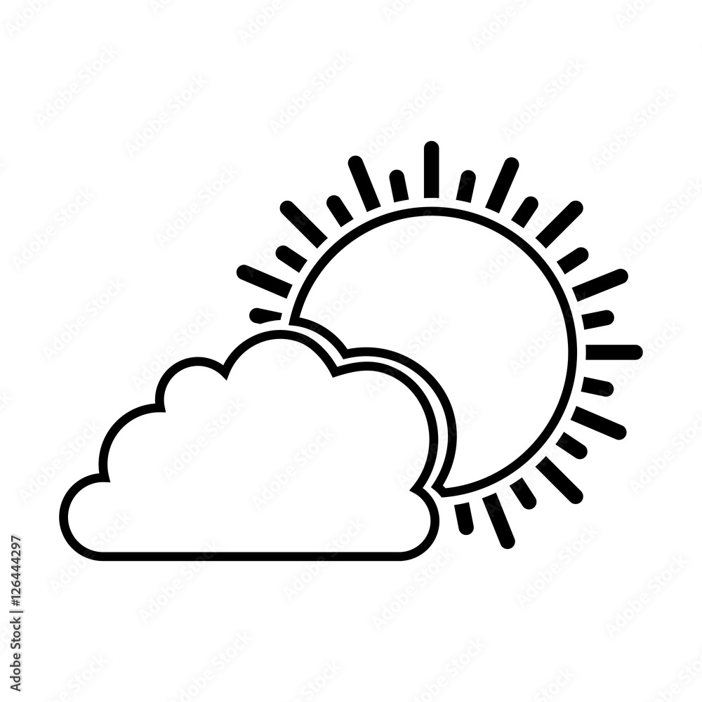 Sunny Clipart Black And White
