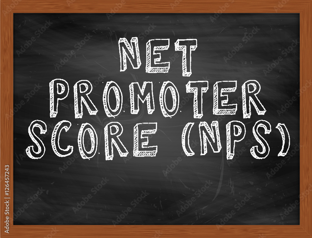 NET PROMOTER SCORE NPS handwritten text on black chalkboard Stock ...