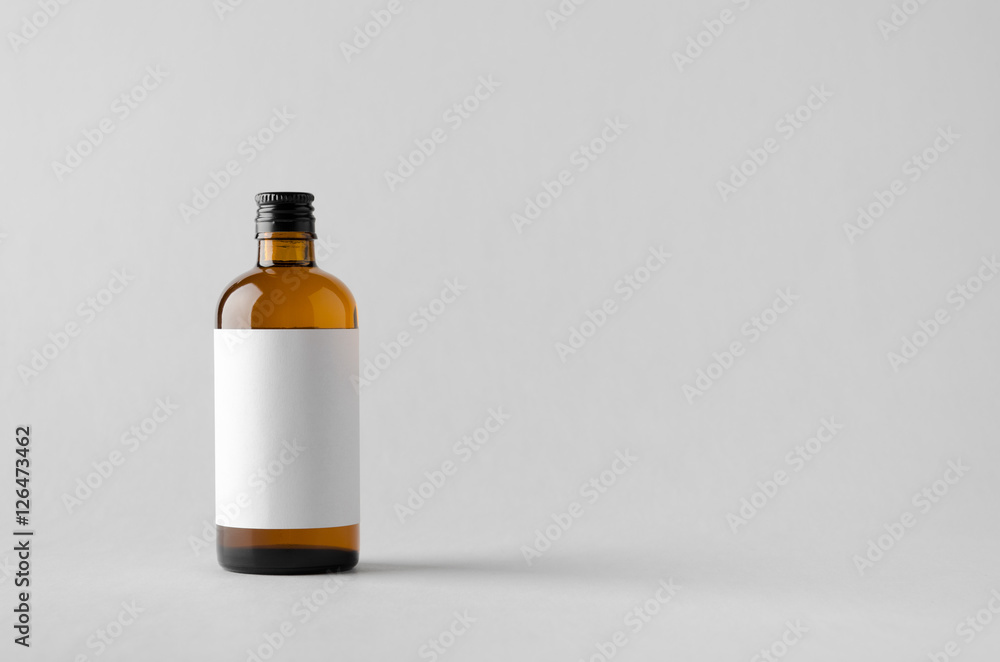 Pharmaceutical Bottle Mock-Up - Blank Label Stock Photo | Adobe Stock