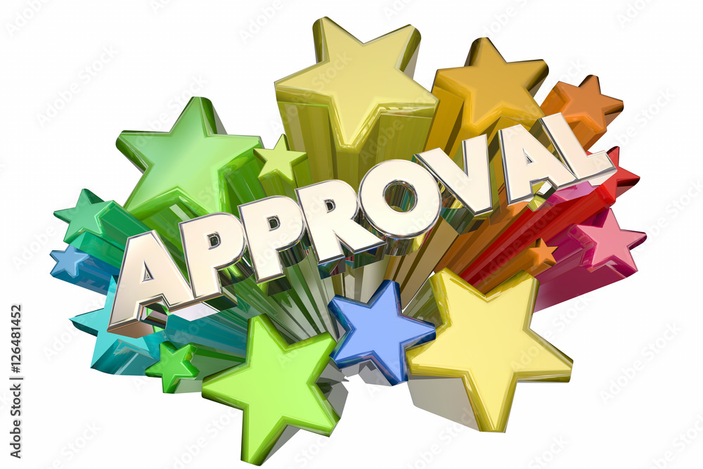 Approval Good Answer Accepted Stars 3d Illustration Stock Illustration ...