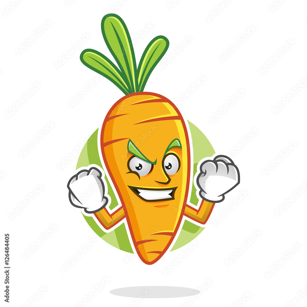 Strong and confident Carrot mascot, Carrot character, Carrot cartoon ...