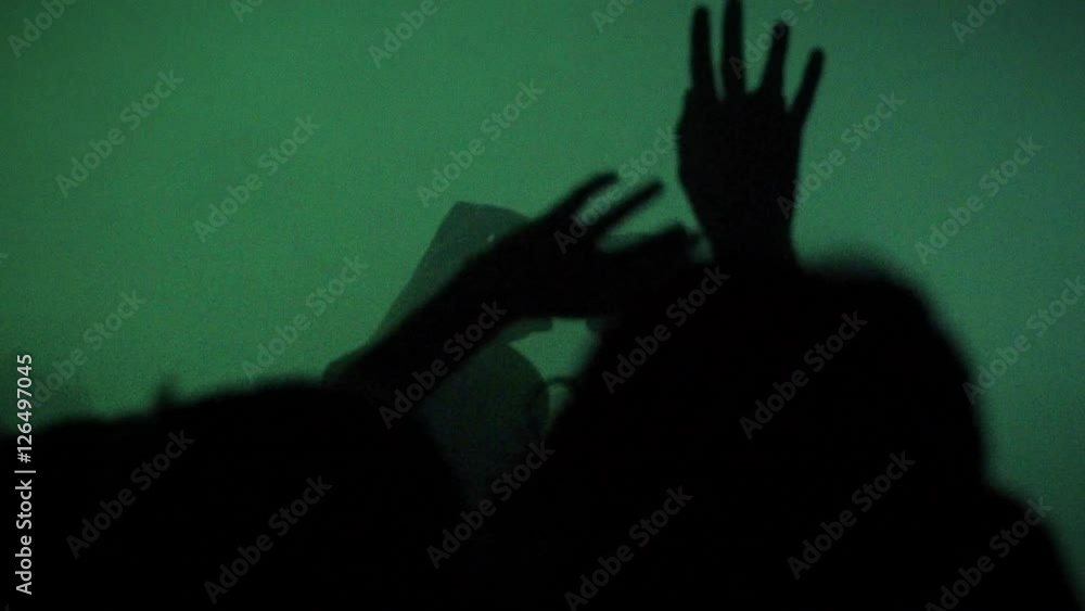 Hands Moves in Slow Motion Above the Raving Crowd in the Night Club ...