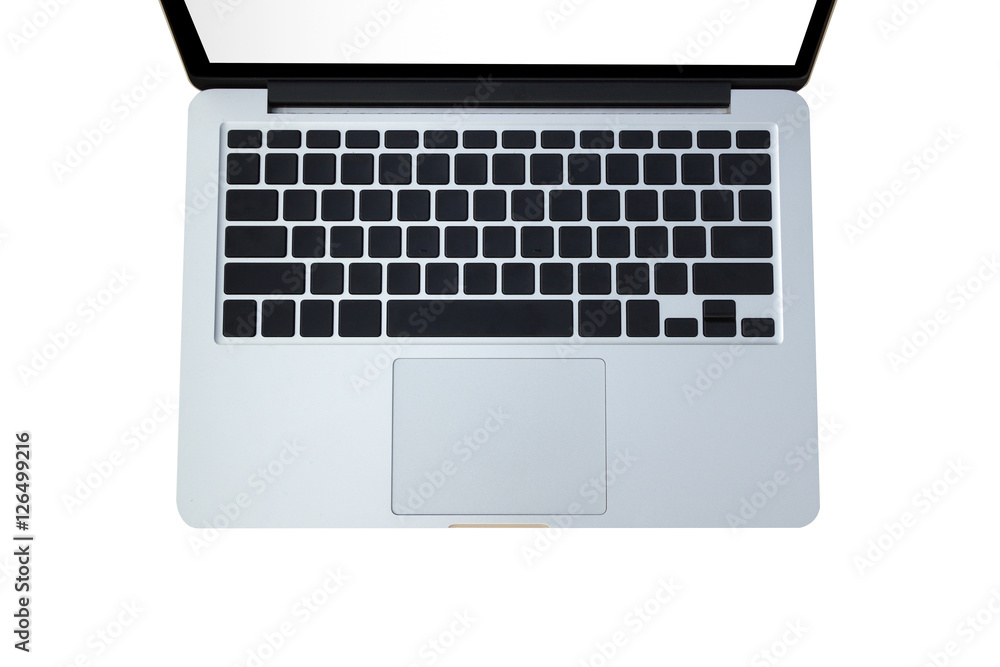 blank keyboard on white background with clipping path Stock Photo ...