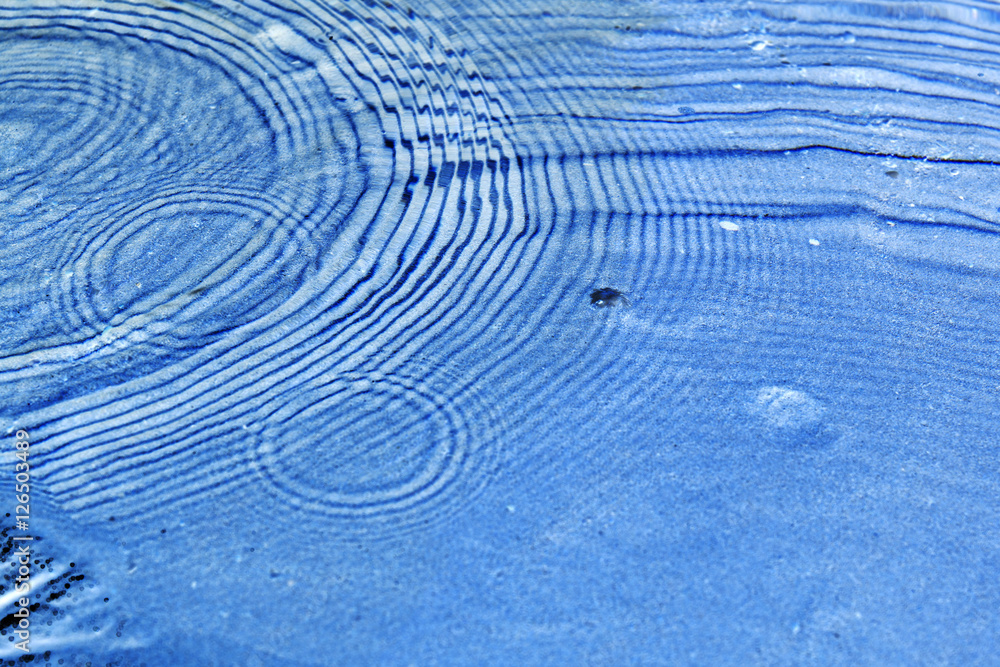 Blue water waves and ripples, circular water ripple background Stock ...