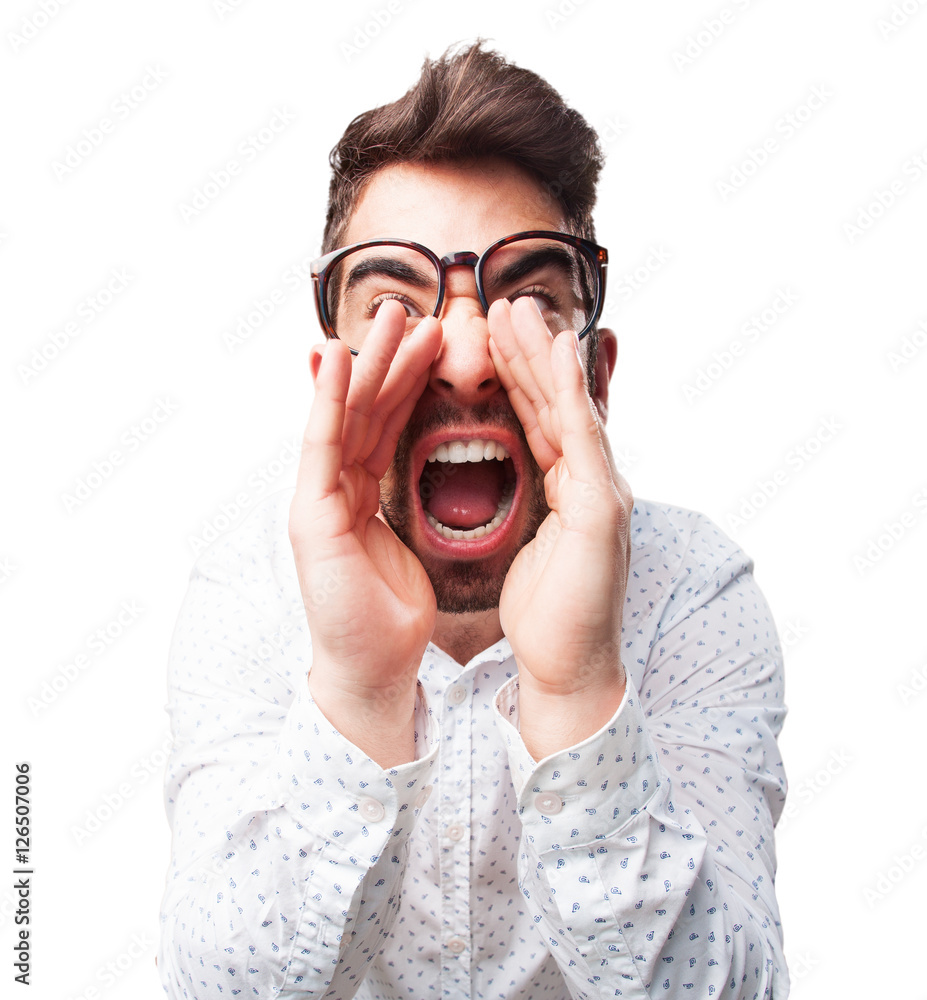 angry man shouting Stock Photo | Adobe Stock
