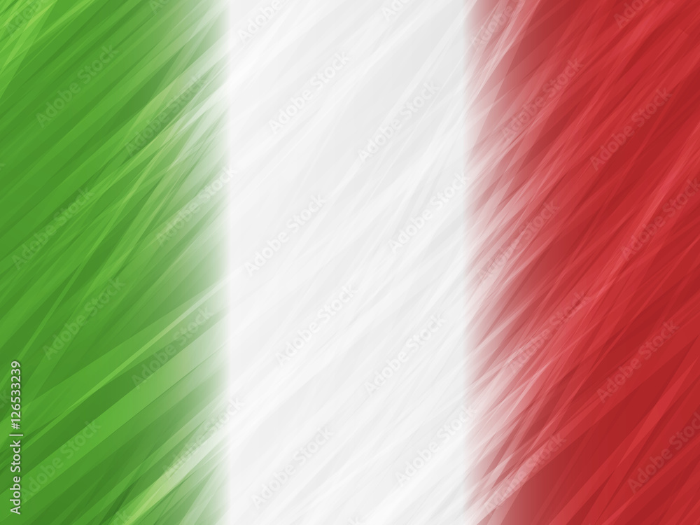 Italy flag with stripes brush strokes Stock-Illustration | Adobe Stock