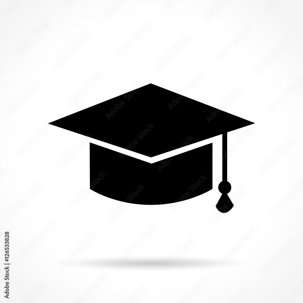 education icon on white background Stock-Vektorgrafik | Adobe Stock